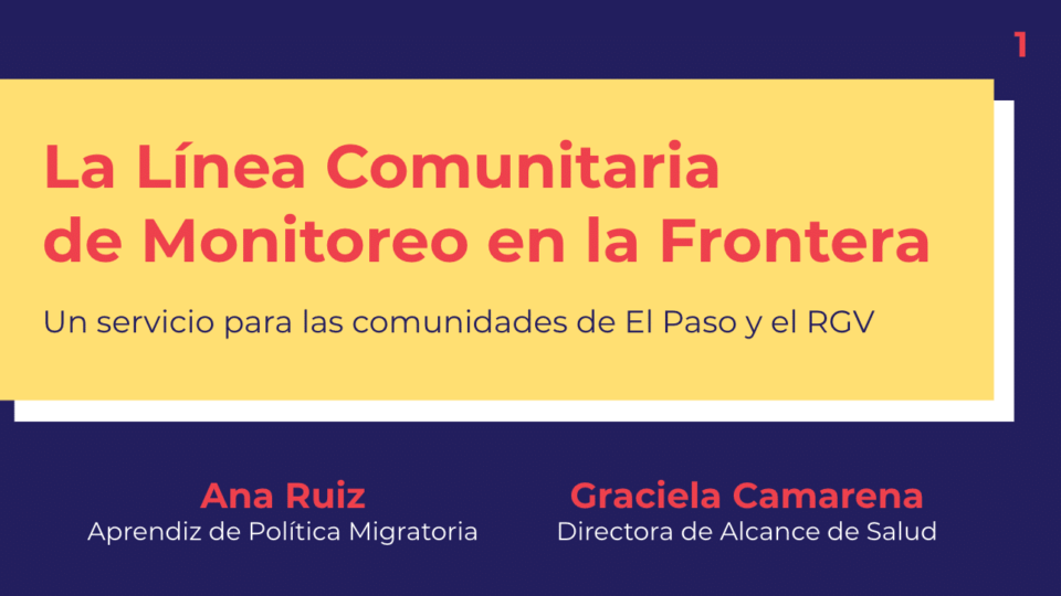 Protecting Immigrant Communities: The ACLU Border Community Watchline ...